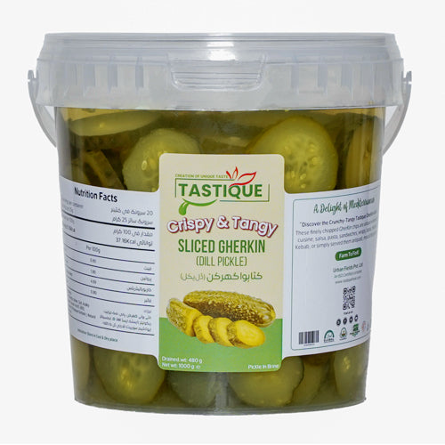 Sliced Gherkin Dill Pickle – Tastique